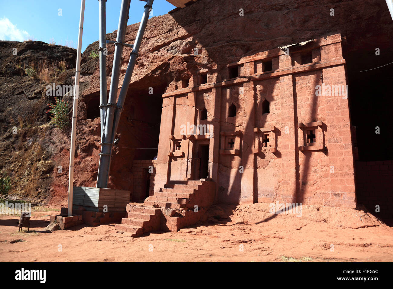 Lalibela, Eastern group of rock-hewn churches, Bete Abba Lebanon, Abba ...