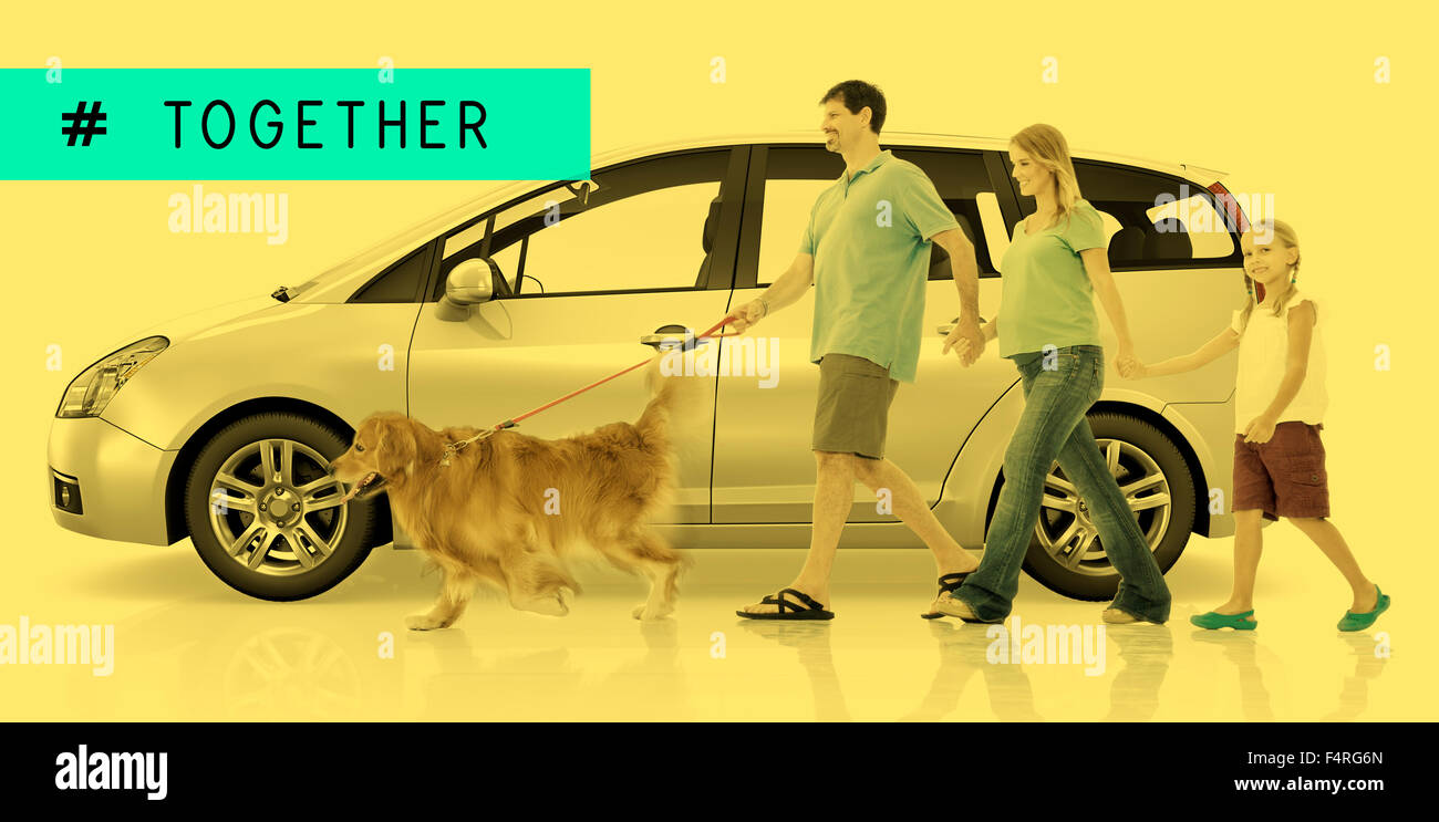 Multi Purpose Vehicle Car Family Lifestyle Concept Stock Photo - Alamy