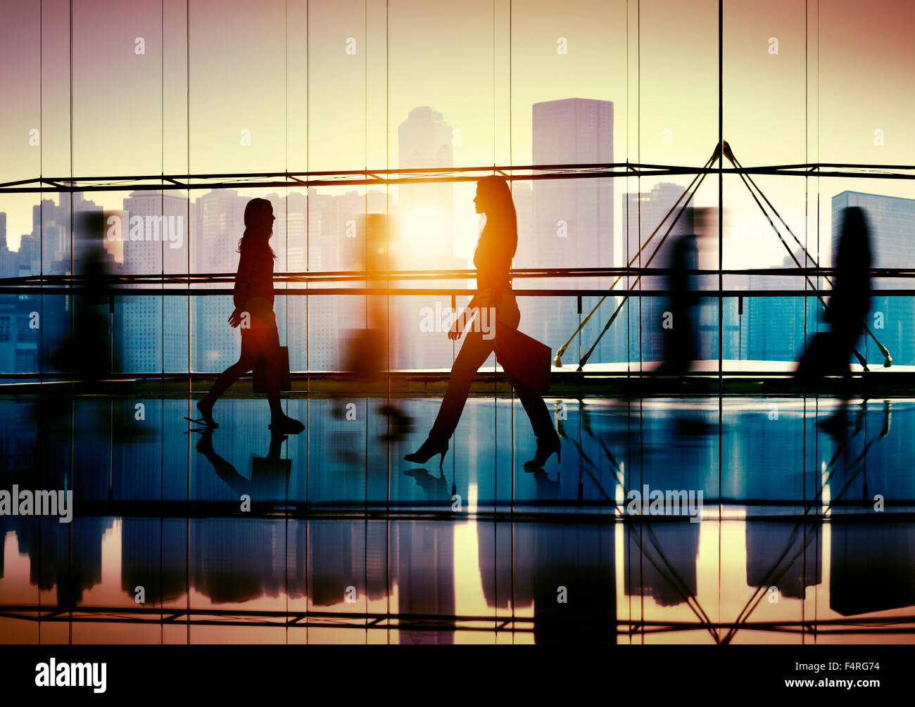 People Commuter Consumer Busy Walking Concept Stock Photo - Alamy