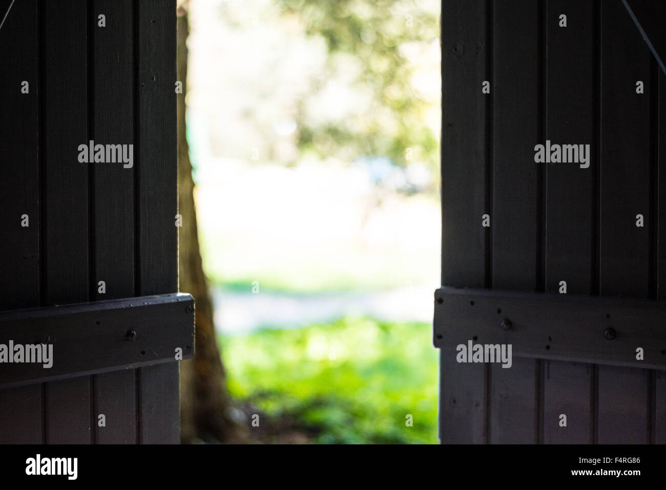 shutter open on a Mediterranean garden Stock Photo - Alamy