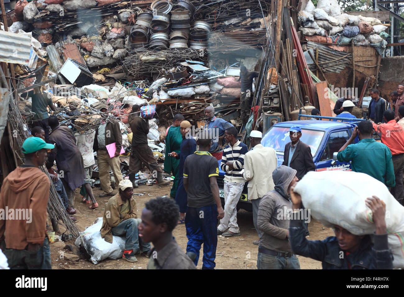 Addis Ababa, the Mercato in Addis Ketema District, Old Market Area ...