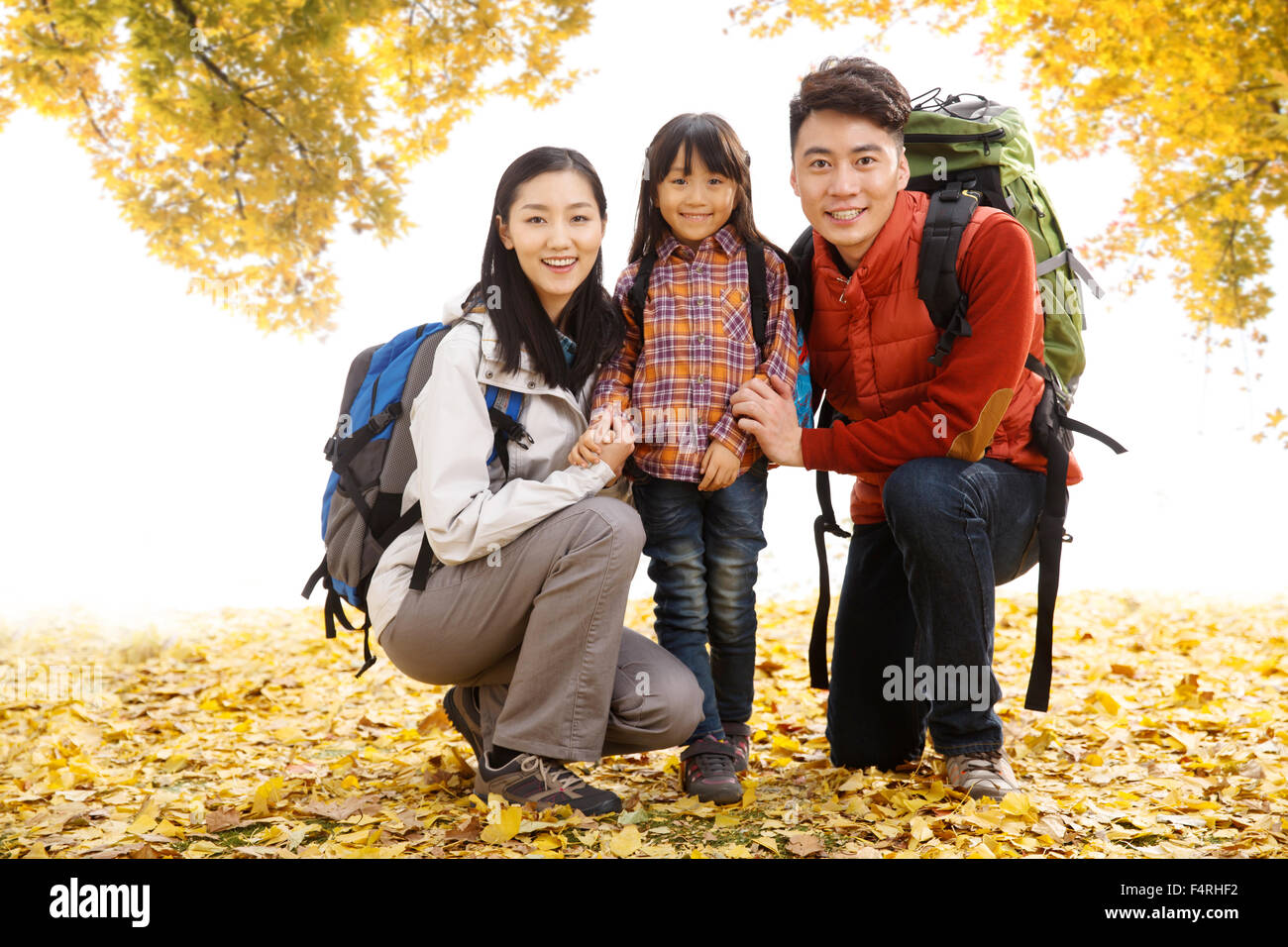 Happy family outing Stock Photo - Alamy