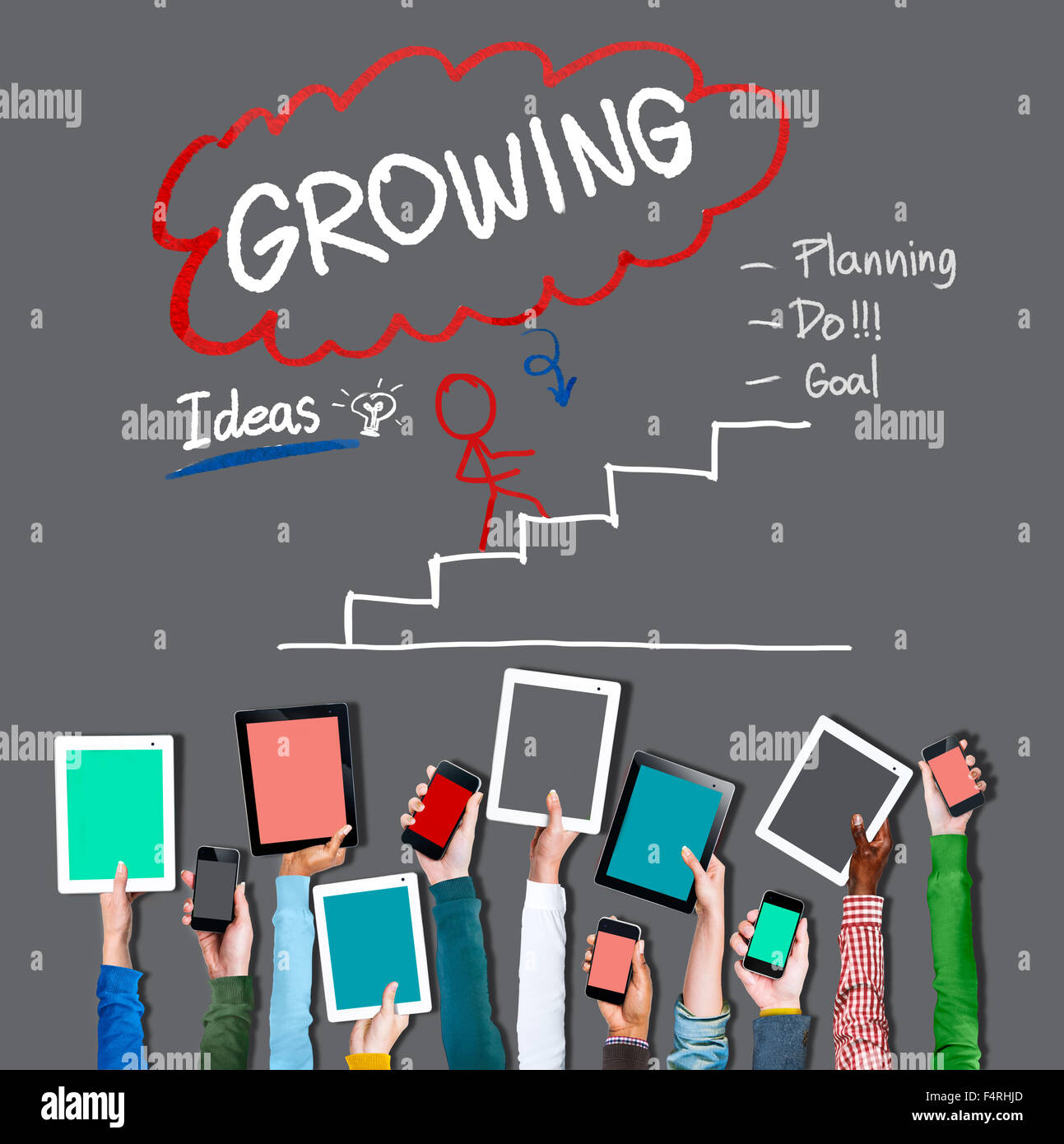 Growing Growth Mission Success Opportunity Concept Stock Photo - Alamy