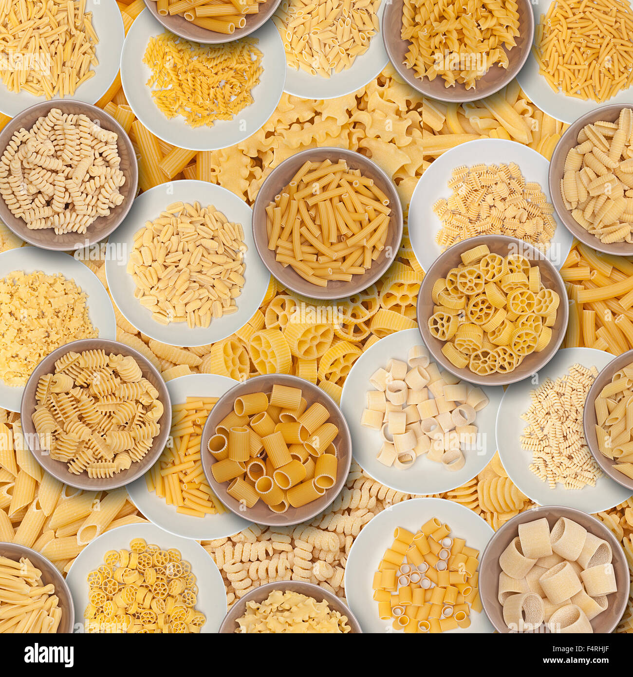 food background different kind of italian pasta Stock Photo - Alamy