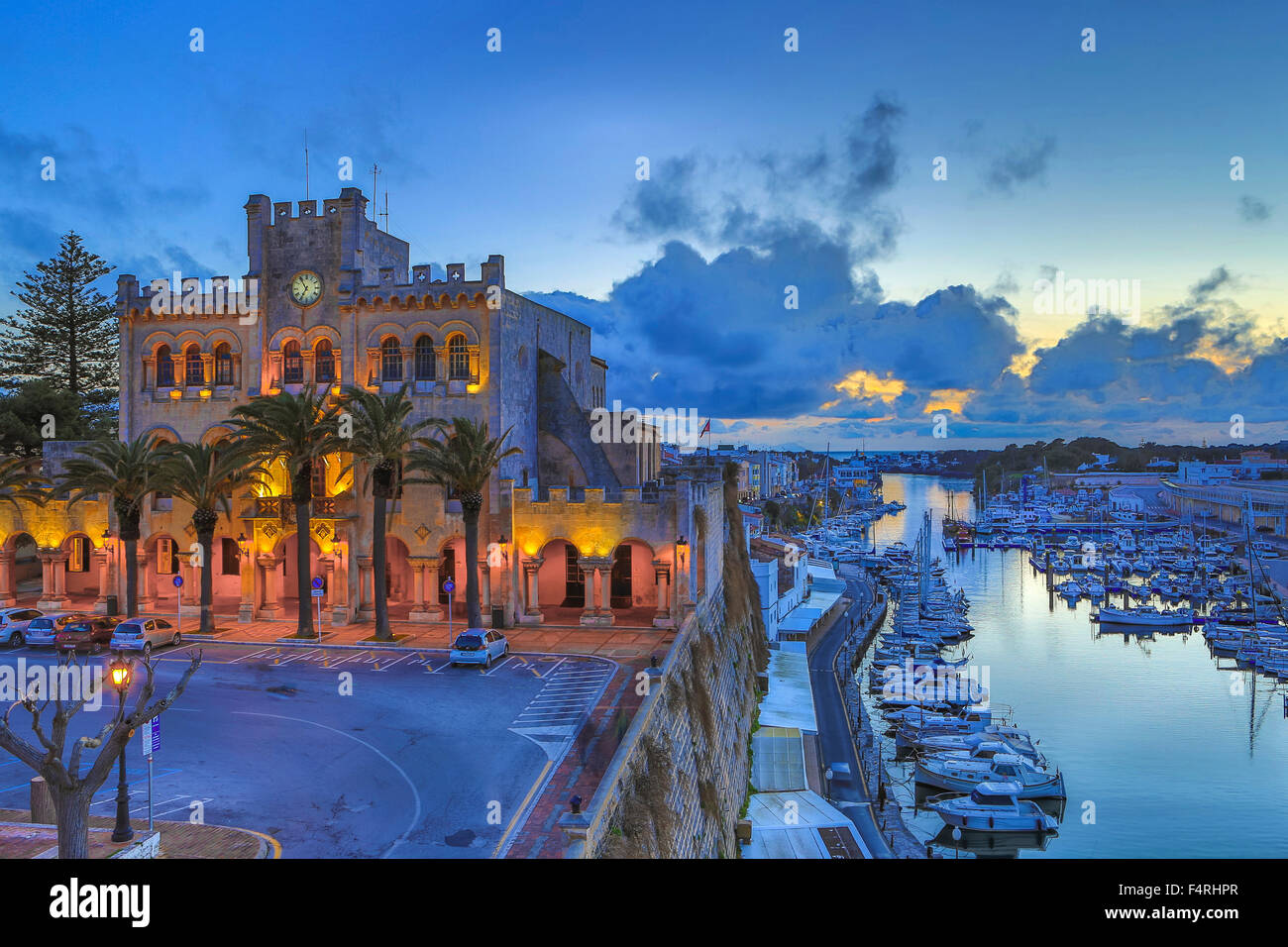 Balearic Islands, City Hall, Ciutadella, town, Landscape, Menorca ...