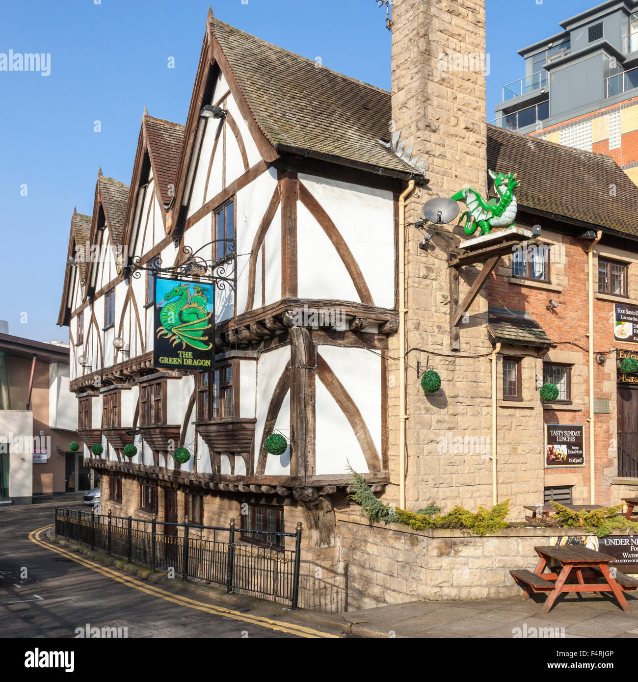 The Green Dragon pub, Lincoln, England, UK Stock Photo - Alamy