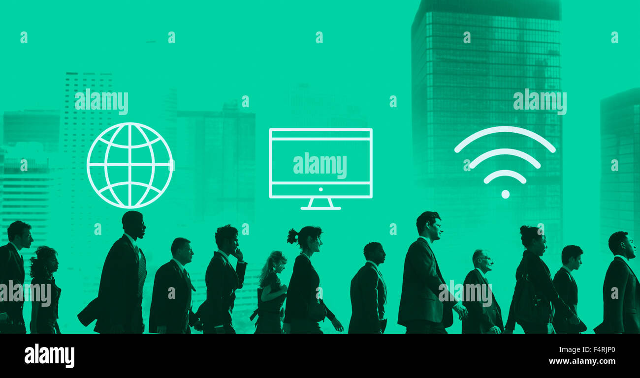 Global Worldwide Digital Modern Connection Concept Stock Photo - Alamy