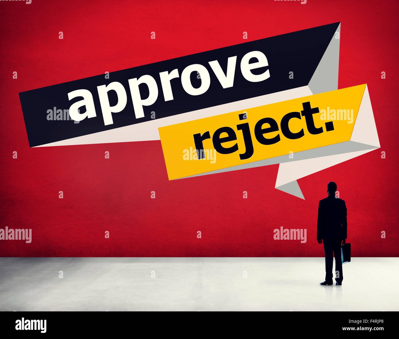 Approve Reject Cancelled Decision Selection Concept Stock Photo - Alamy