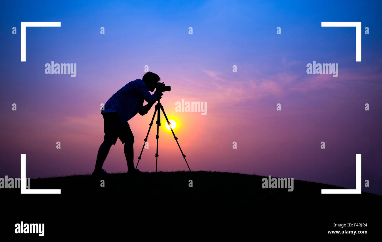 Camera Focus Frame Border Copy Space Concept Stock Photo - Alamy