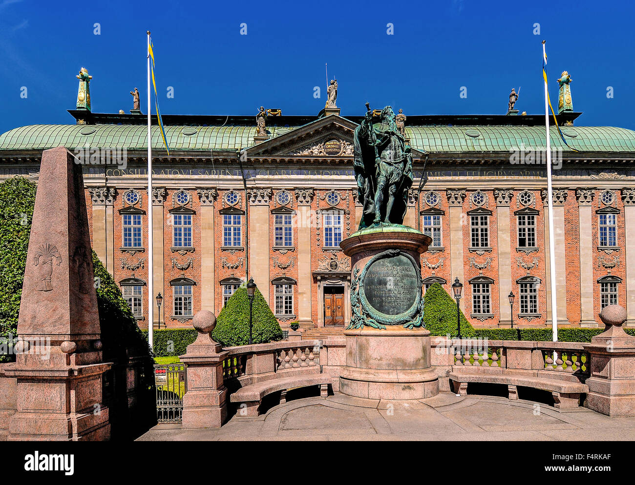 Sweden Stockholm Riddar Holmen The baroque style Riddarhuset Stock ...
