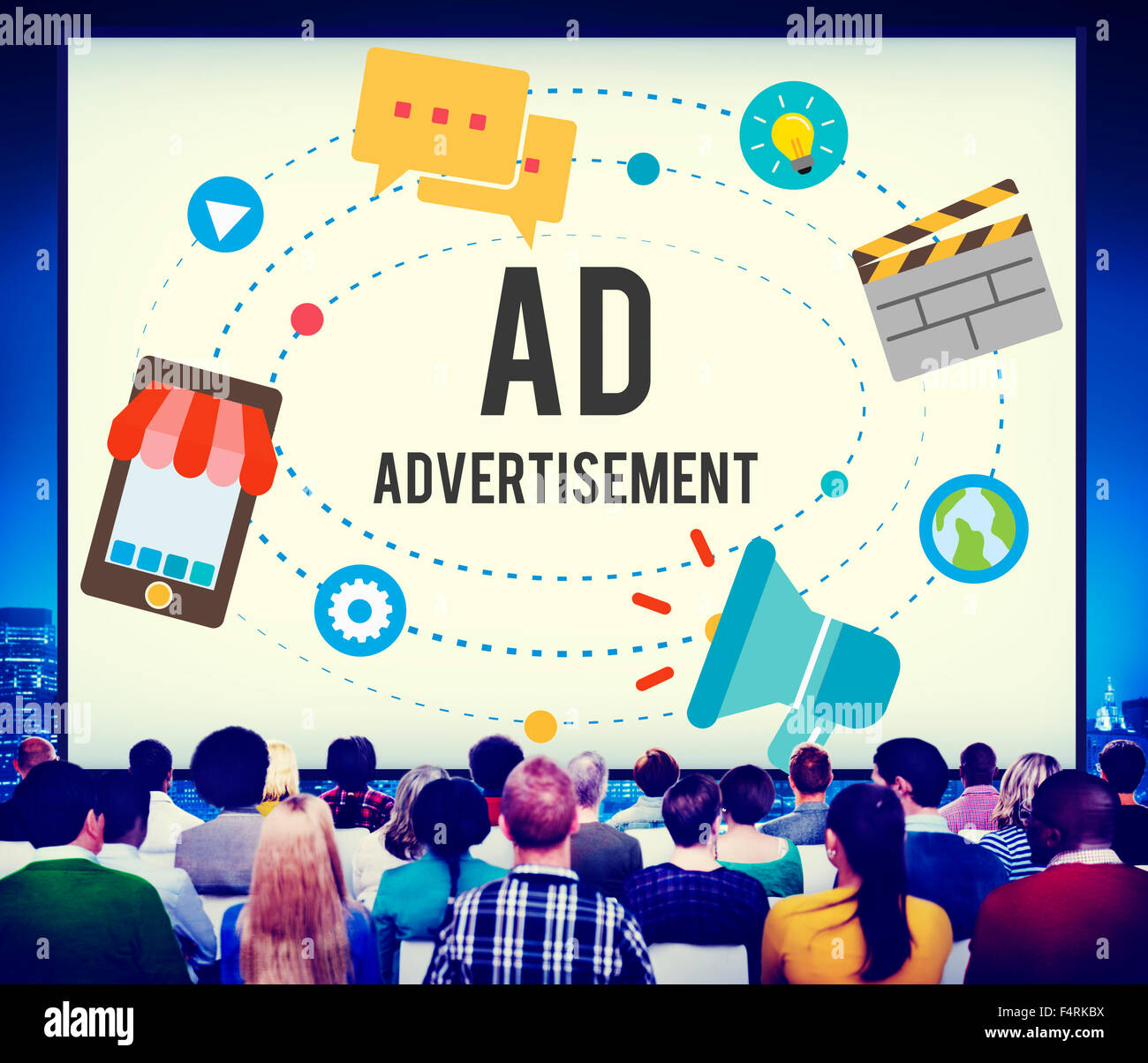 Ad Advertisement Marketing Commercial Concept Stock Photo - Alamy