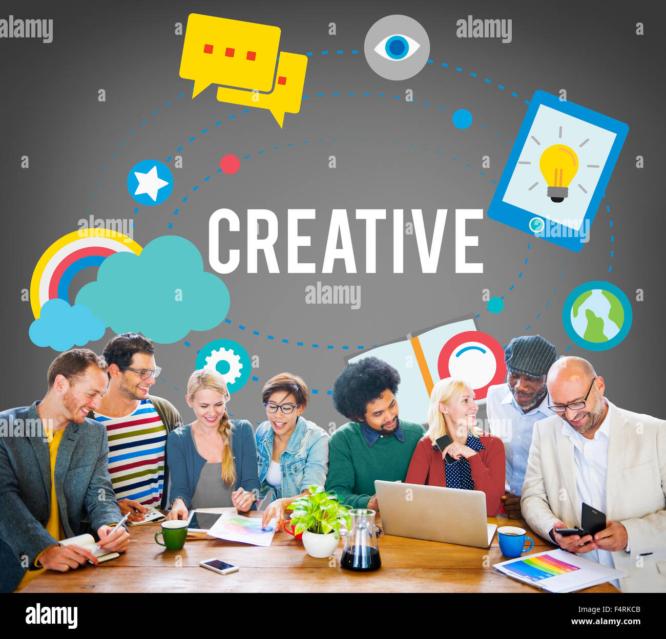 Creative Customize Design Innovation Inspiration Vision Concept Stock ...