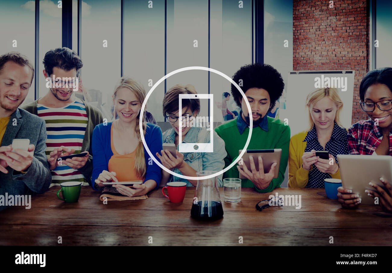 Mobile Phone Mobility Wireless Technology Concept Stock Photo - Alamy