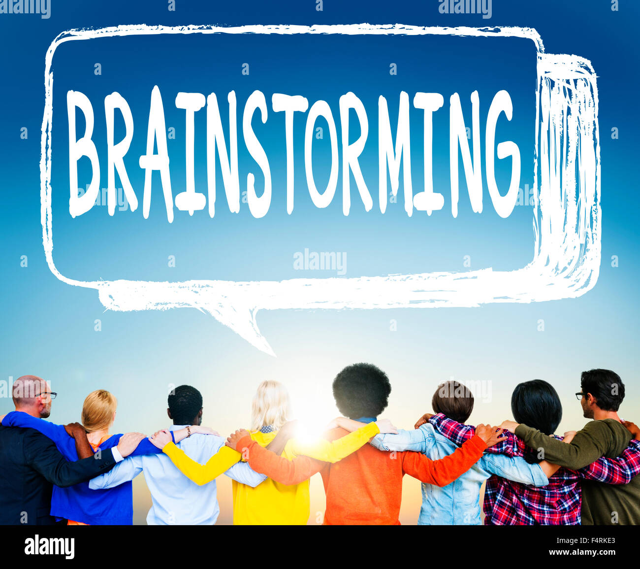 Brainstorming Discussion Thinking Ideas Concept Stock Photo - Alamy