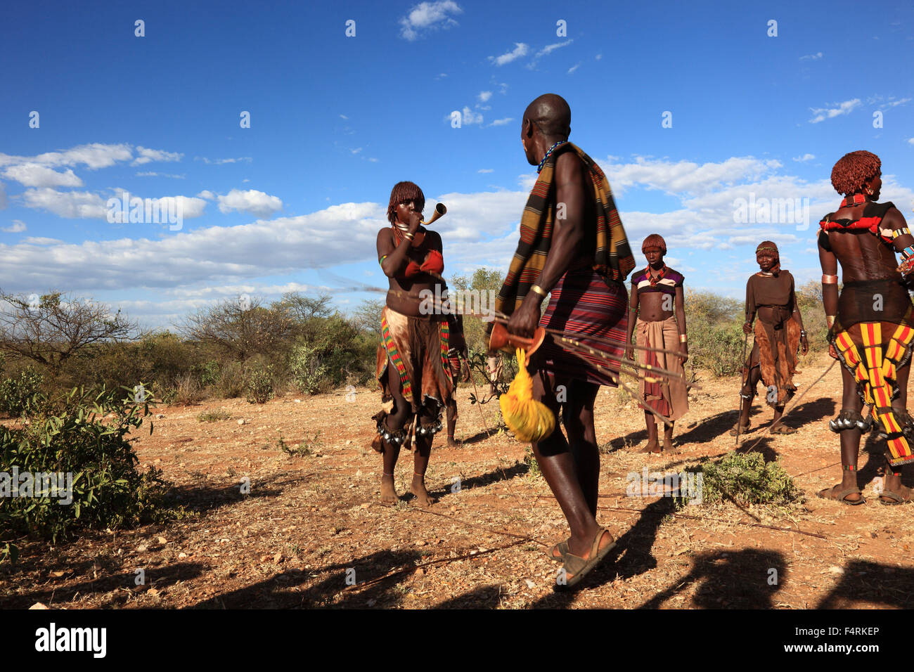 Omo region, the tribe of the Hamar, Hamer, Hamma, Hammer, Amar or Amer ...