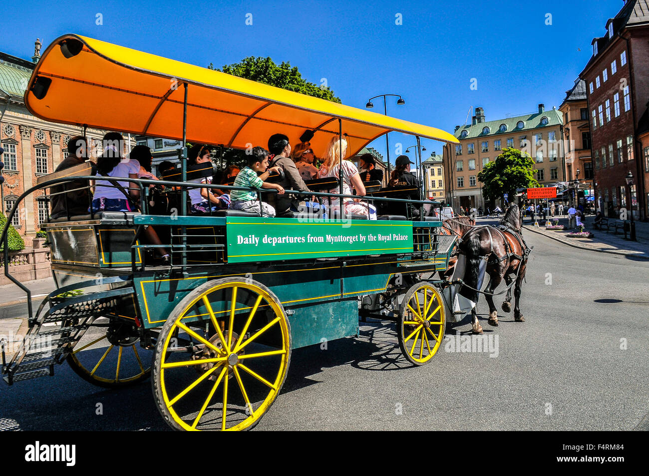 Sweden Stockholm traditional carriage Stock Photo - Alamy