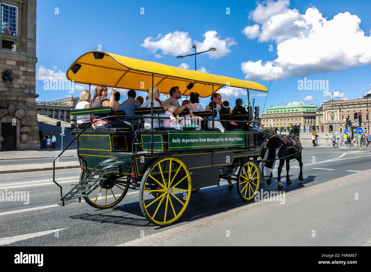 Sweden Stockholm a traditional carriage Stock Photo - Alamy
