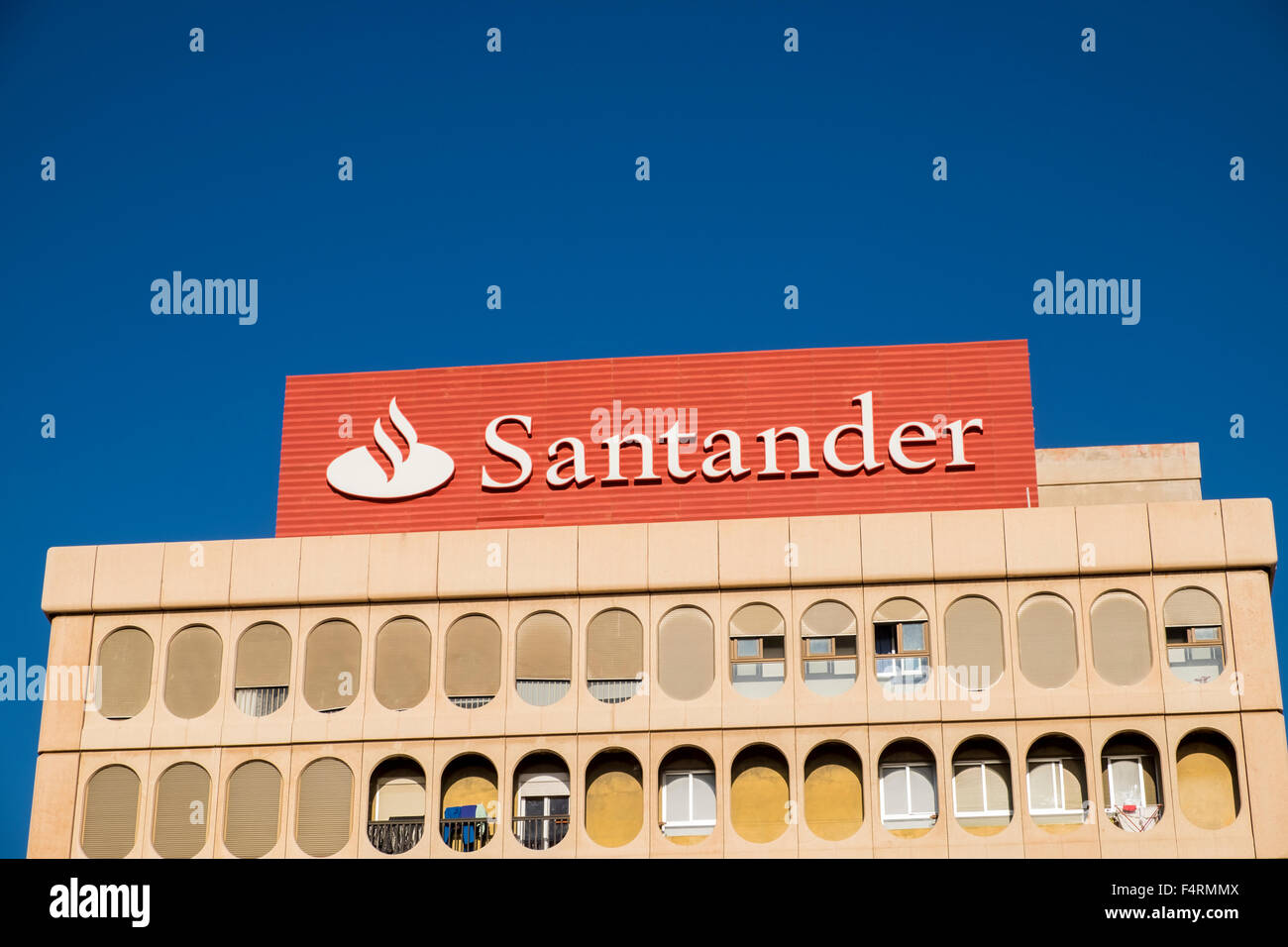 Banco Santander head office in Plaza de Candelaria, santa Cruz ...