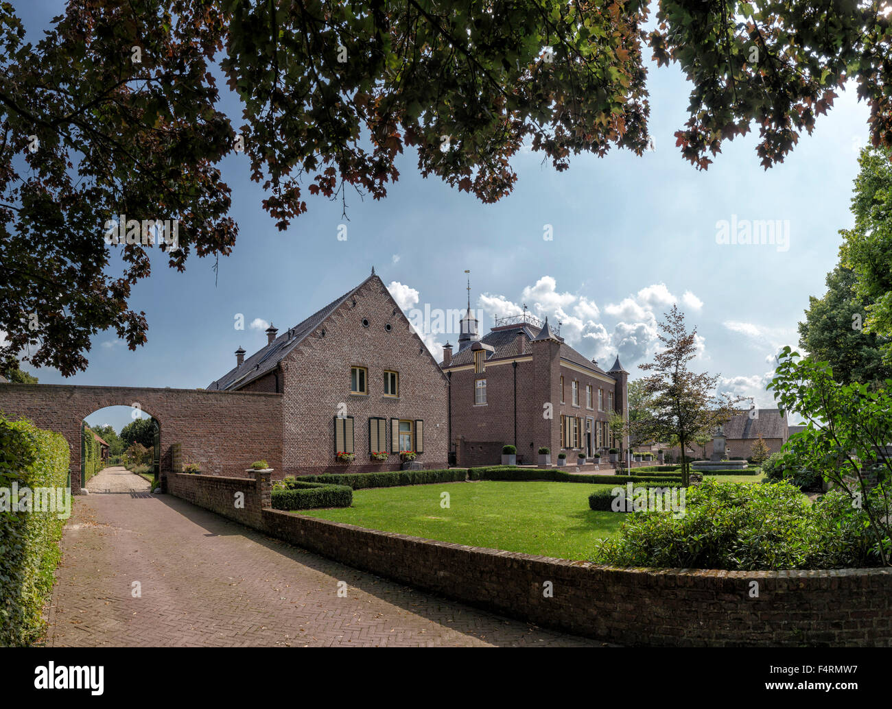 Netherlands, Europe, Holland, Buggenum, Limburg, castle, forest, wood ...