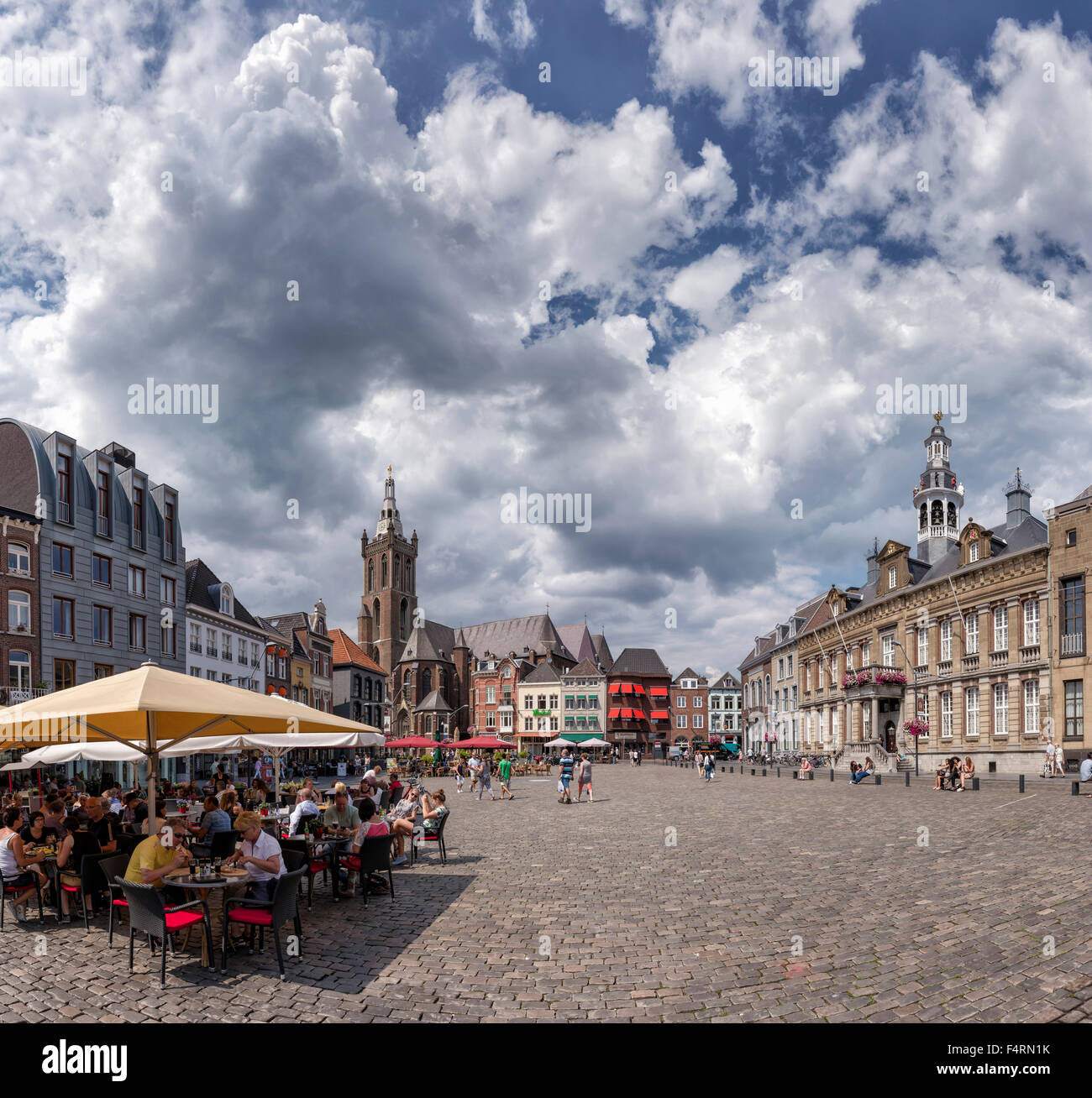 Netherlands, Europe, Holland, Roermond, Limburg, city, village, summer ...