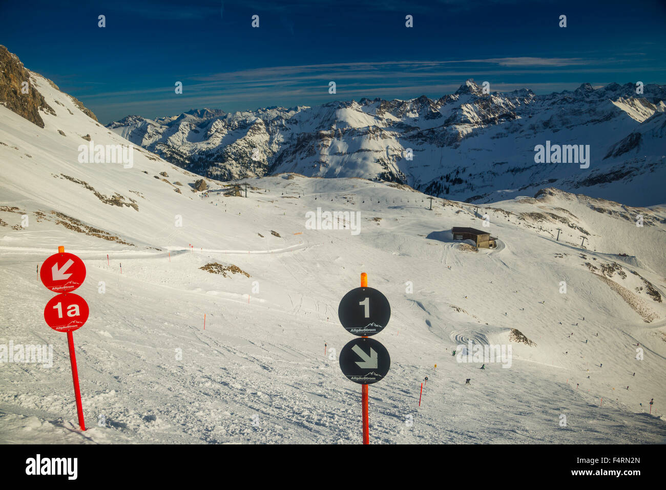 Downhill sign hi-res stock photography and images - Alamy