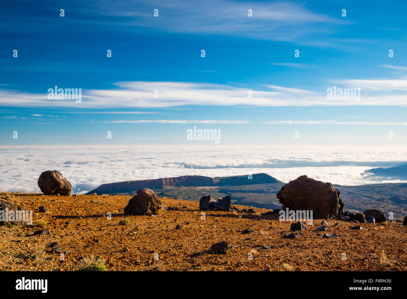 outside, mountain landscape, Montana Blanca, Canadas, Pico del Teide ...