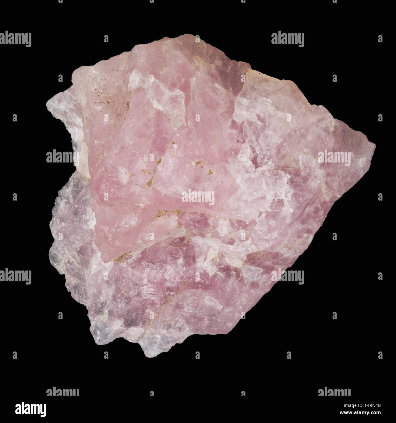 Lump of rose quartz from Namibia Stock Photo - Alamy