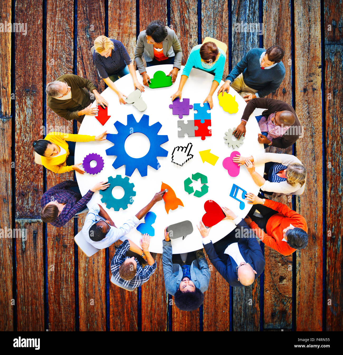 Connection Corporate Teamwork Gear Technology Concept Stock Photo - Alamy