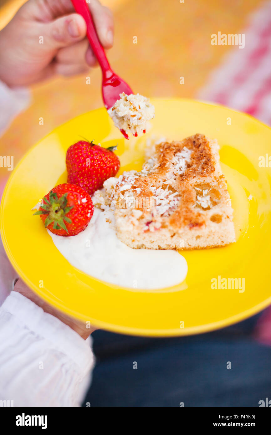 Sponge Cake With Strawberries High Resolution Stock Photography and ...