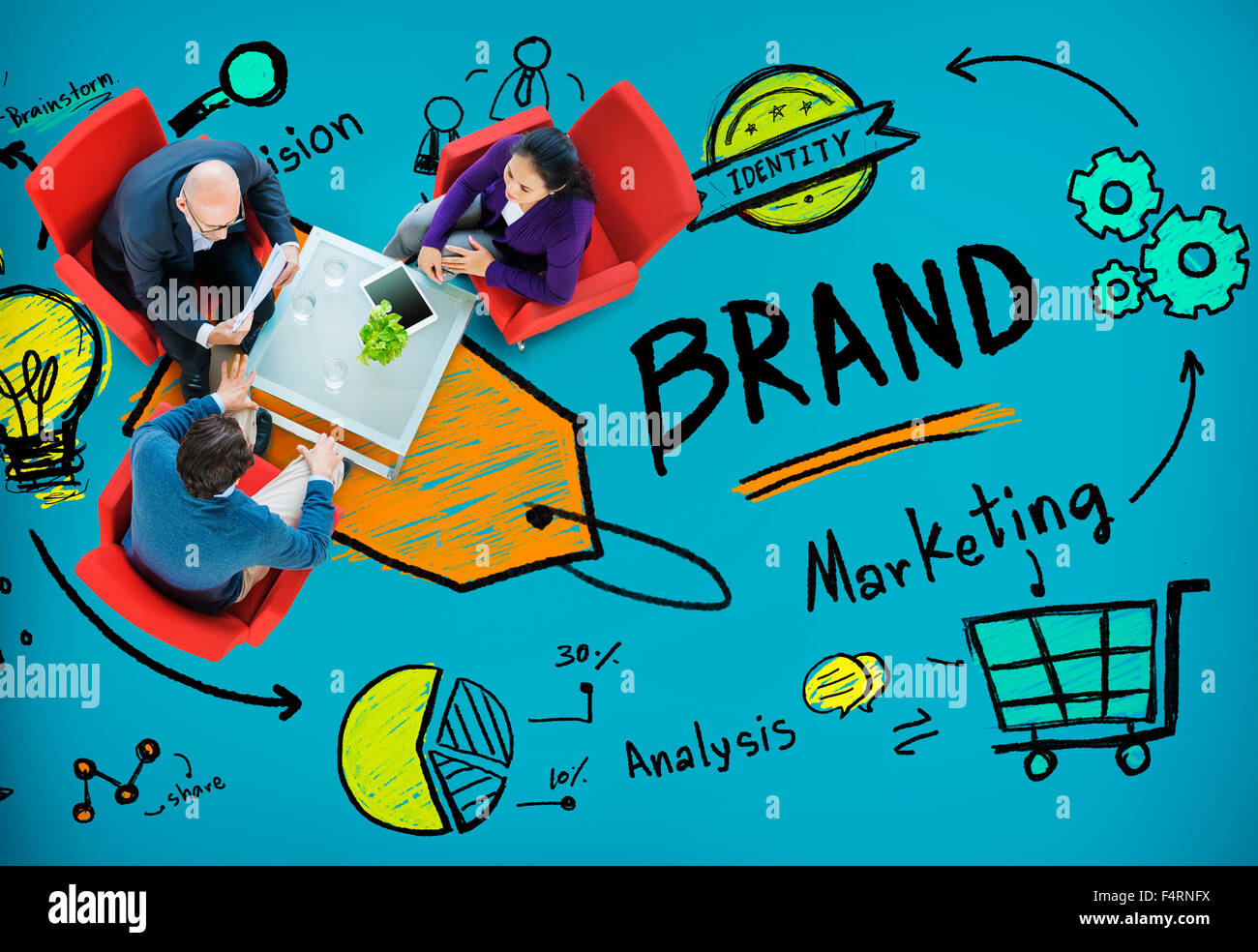 Brand Branding Marketing Commercial Name Concept Stock Photo - Alamy