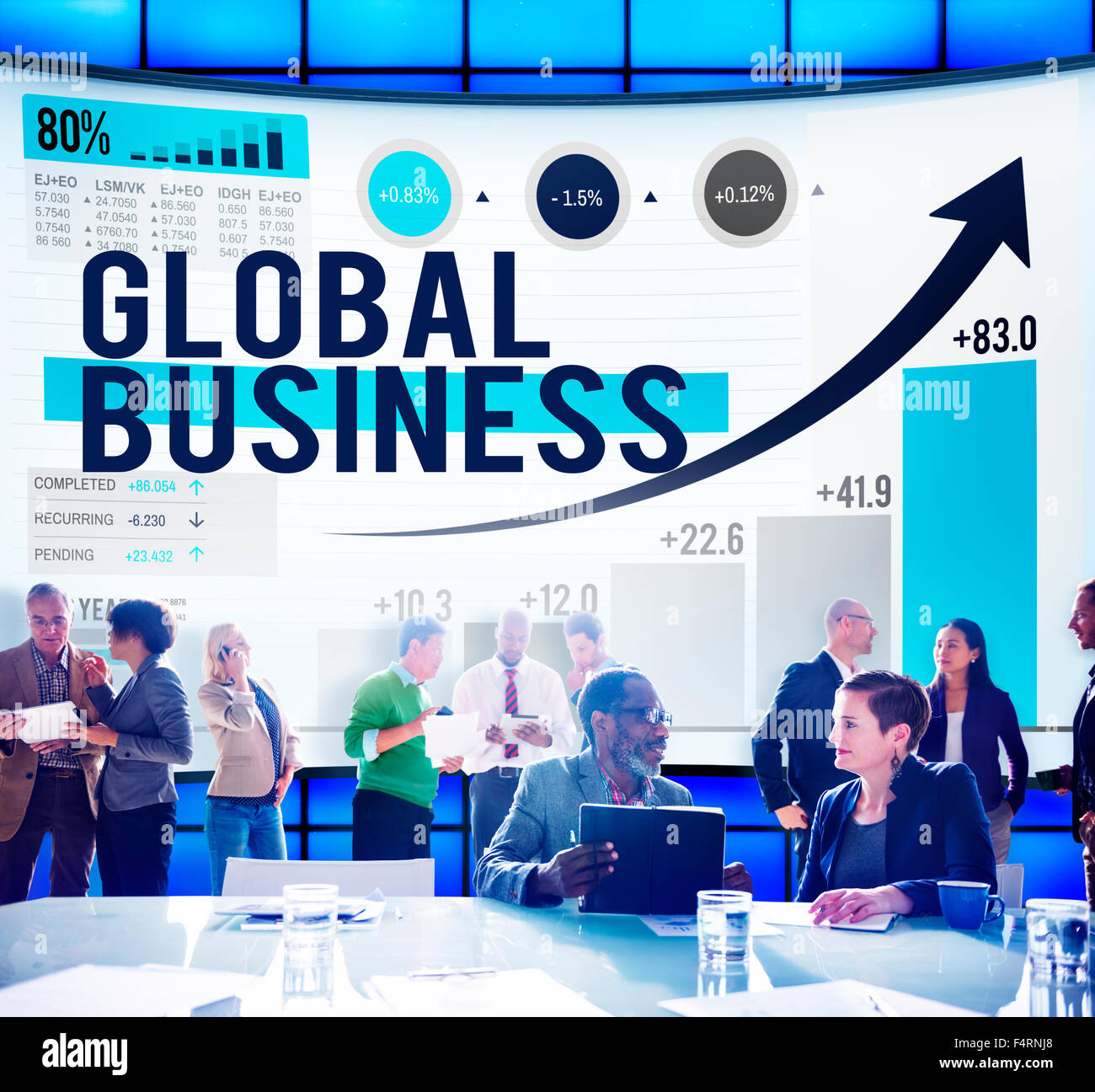 Global Business International Networking Cooperation Concept Stock ...