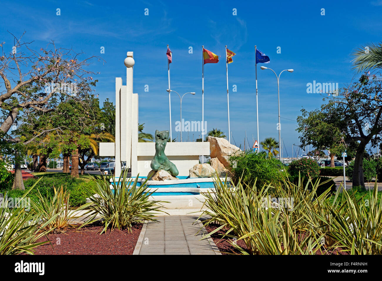 Europe, Spain, Alicante, Valencia, Denia, Plaza del Oculista Buigues ...
