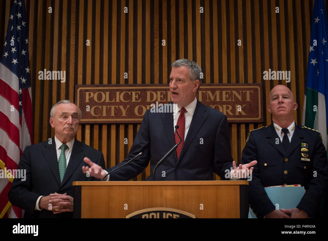 New York, NY, USA. 21st Oct, 2015. NYPD Police Commissioner WILLIAM ...