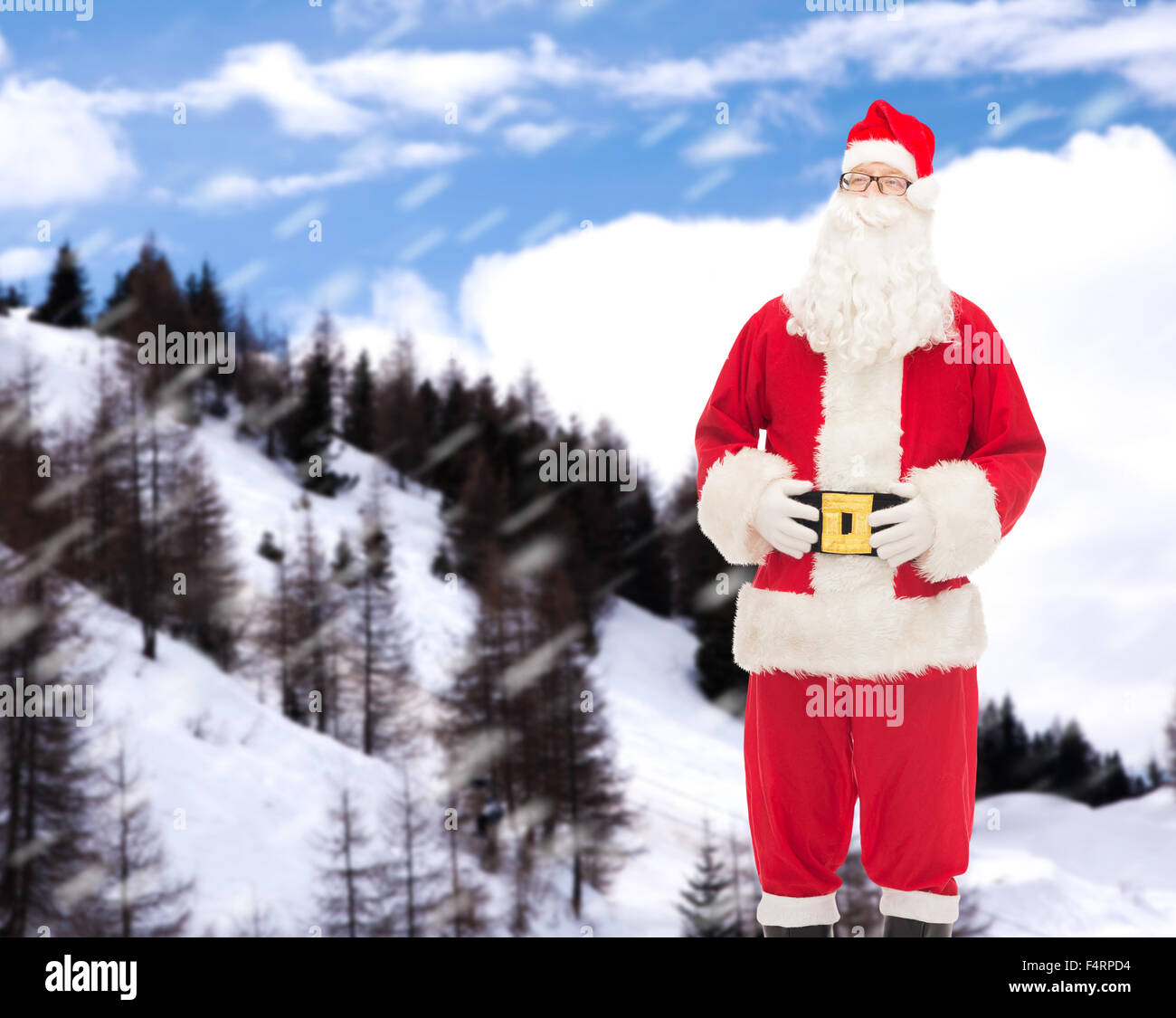 man in costume of santa claus Stock Photo - Alamy