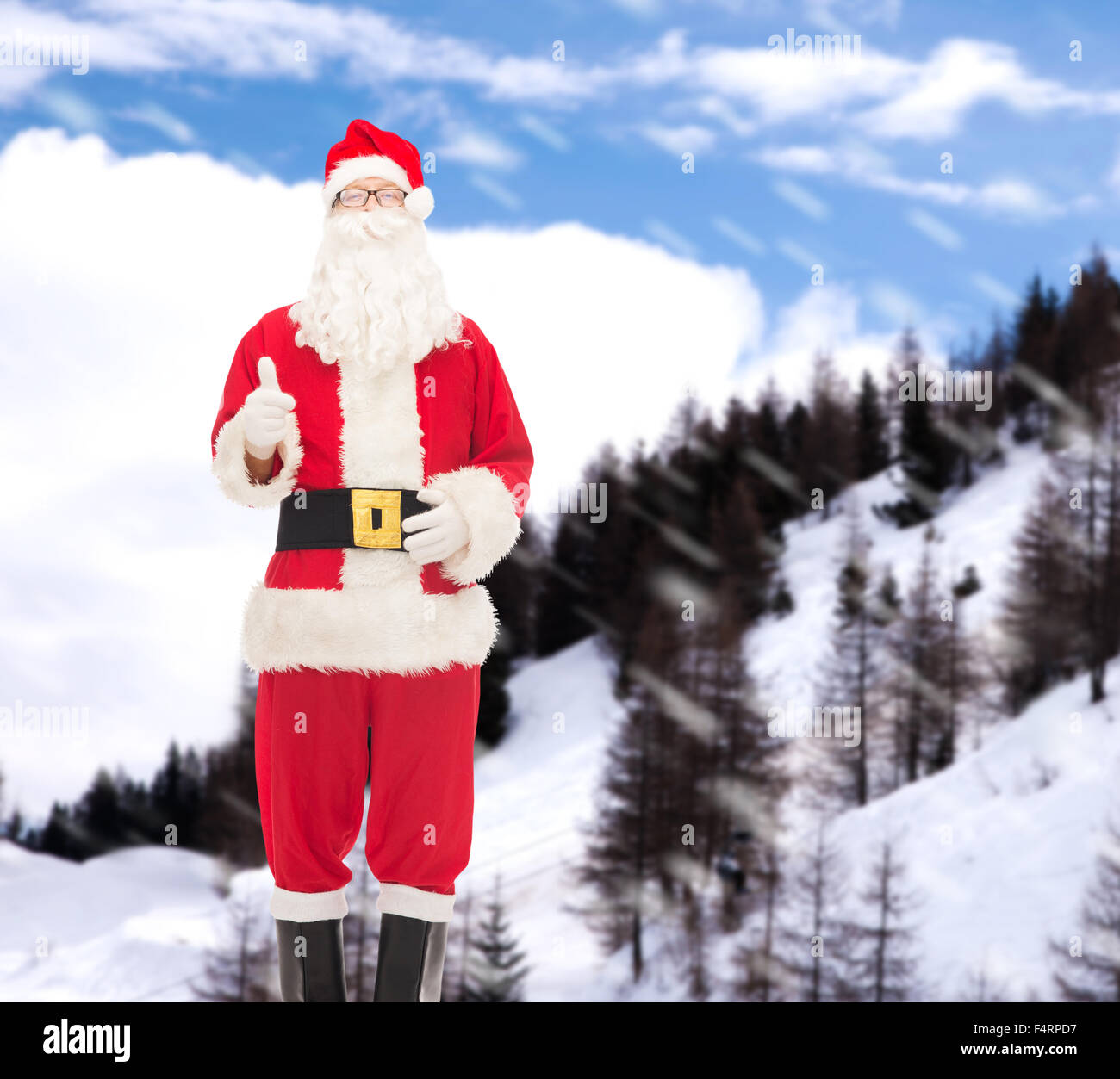 man in costume of santa claus Stock Photo - Alamy