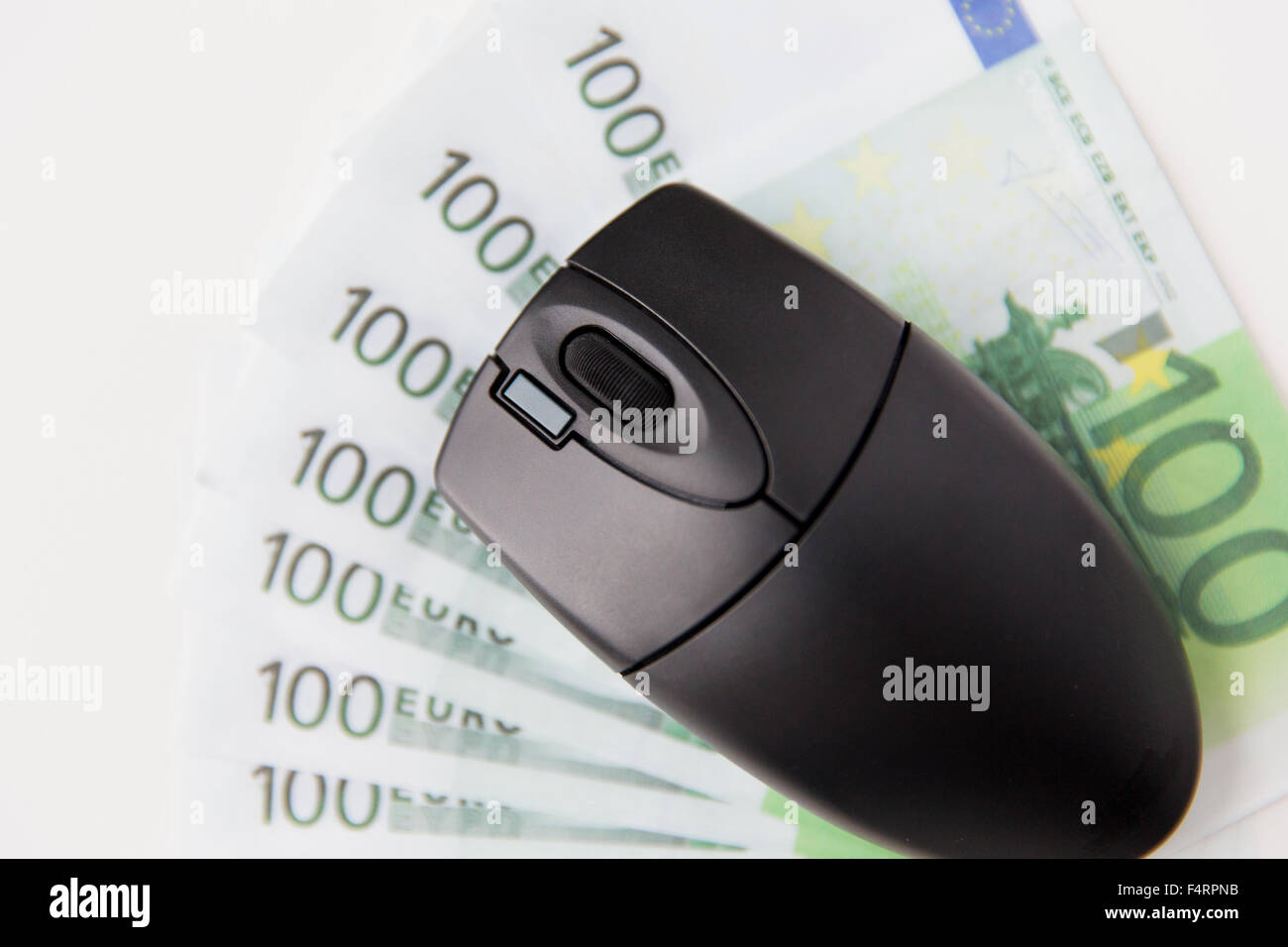 close up of computer mouse and euro money Stock Photo - Alamy