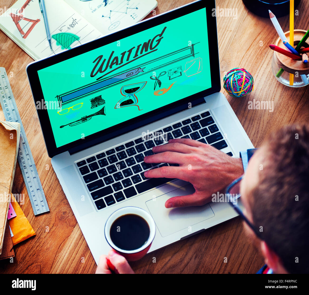 Waiting Loading Uploading Downloading Progress Concept Stock Photo - Alamy Waiting Loading Uploading Downloading Progress Concept Stock Photo - Alamy