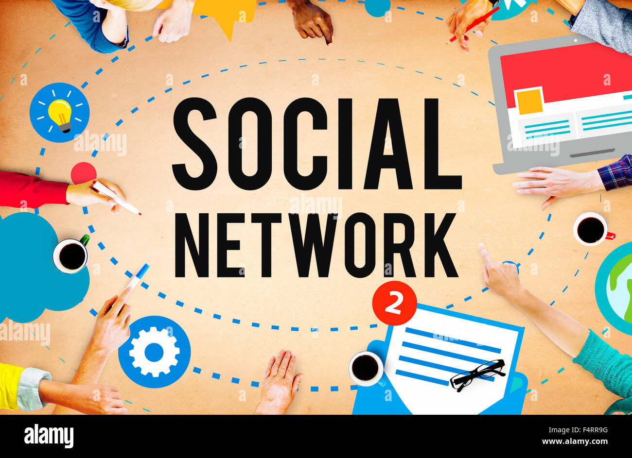 Social Media Network Online Internet Concept Stock Photo - Alamy