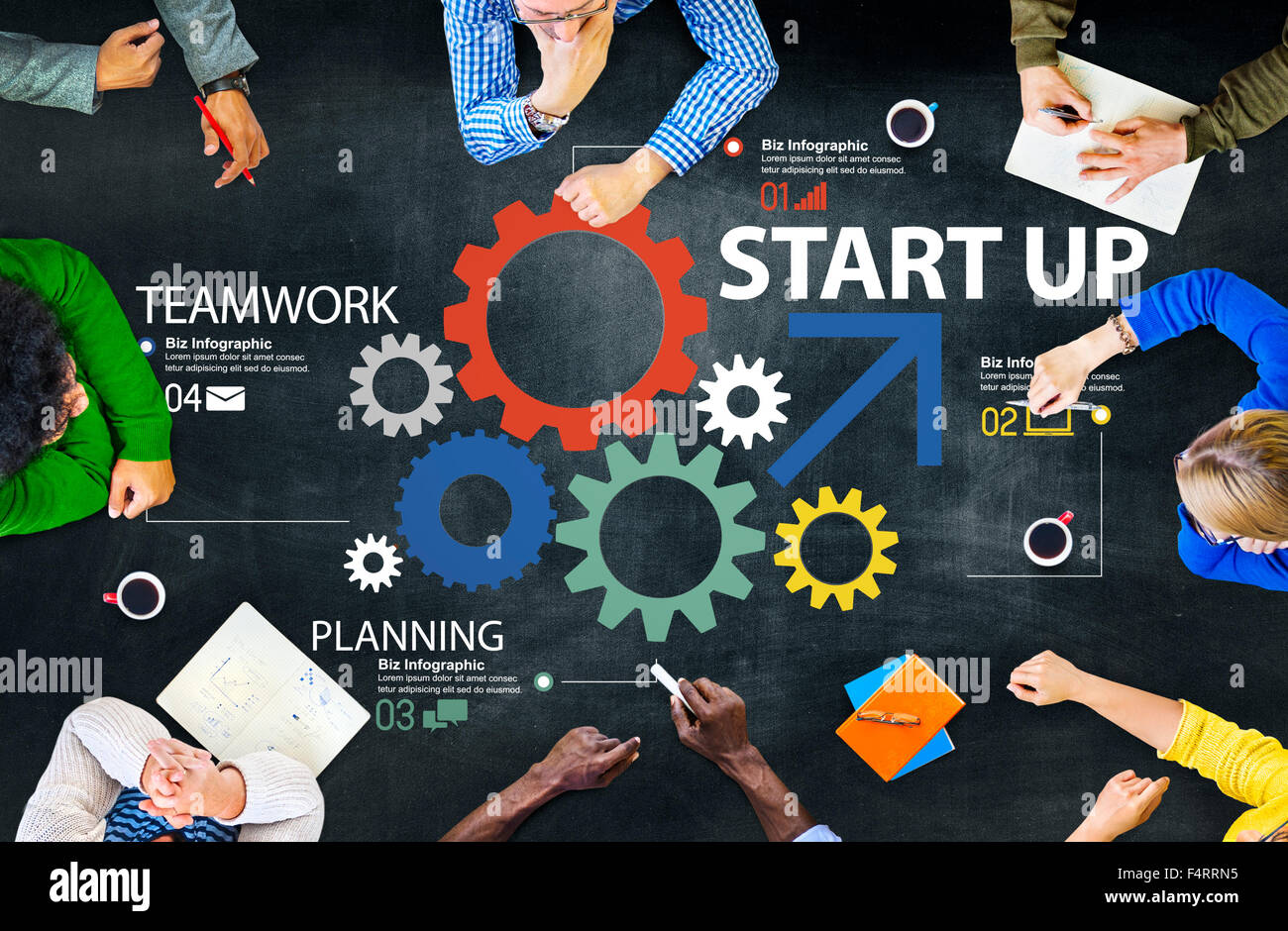 Startup New Business Plan Strategy Teamwork Concept Stock Photo - Alamy