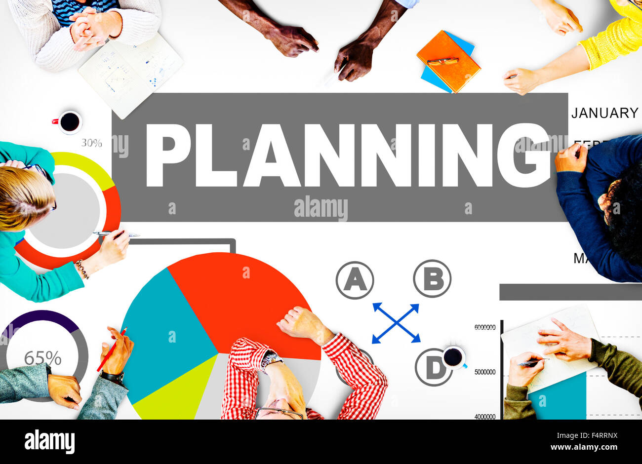 Planning Bar Graph Data Development Plan Strategy Concept Stock Photo ...