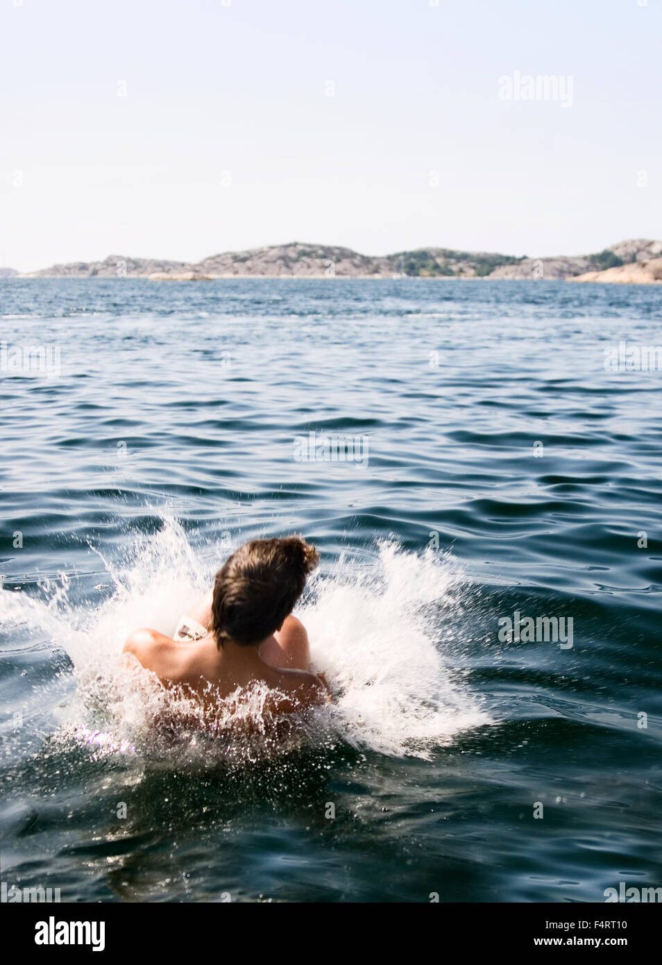 Man swimming in lake hi-res stock photography and images - Alamy