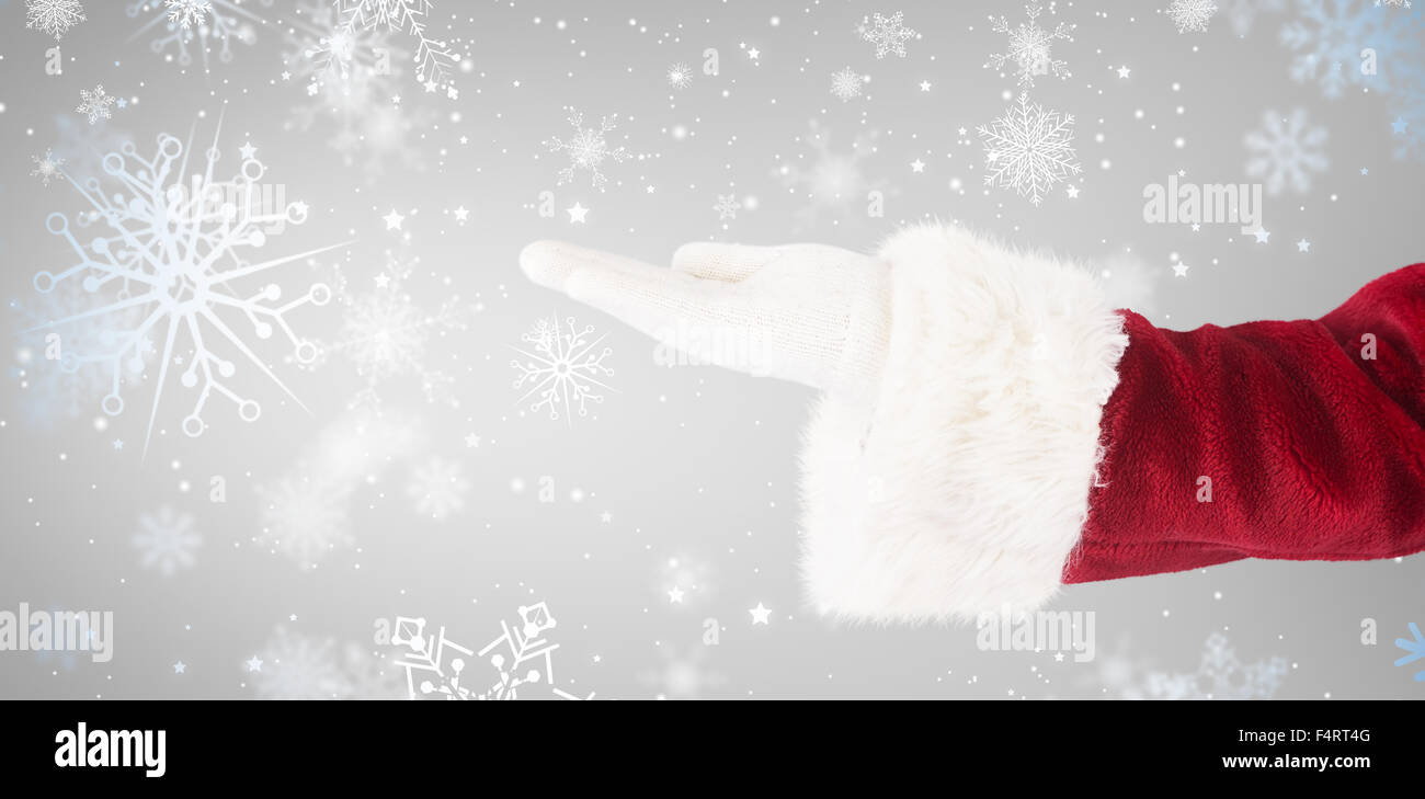 Santa claus showing open hand hi-res stock photography and images - Alamy