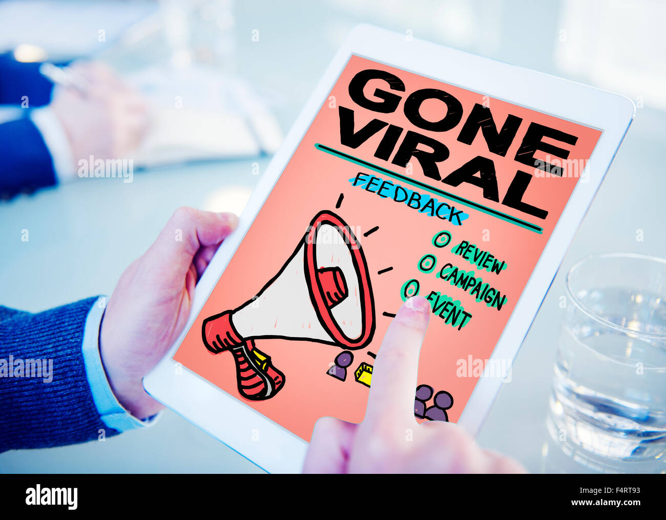 Gone Viral Popular Famous Share Post Concept Stock Photo - Alamy