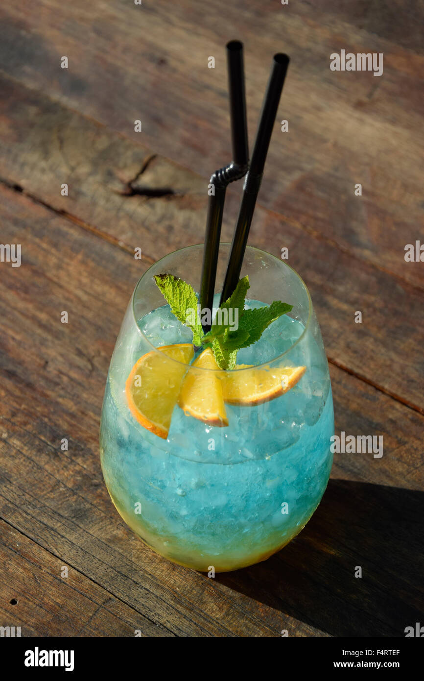 Cocktails, North Island, Seychelles, Africa, beach bar Stock Photo - Alamy