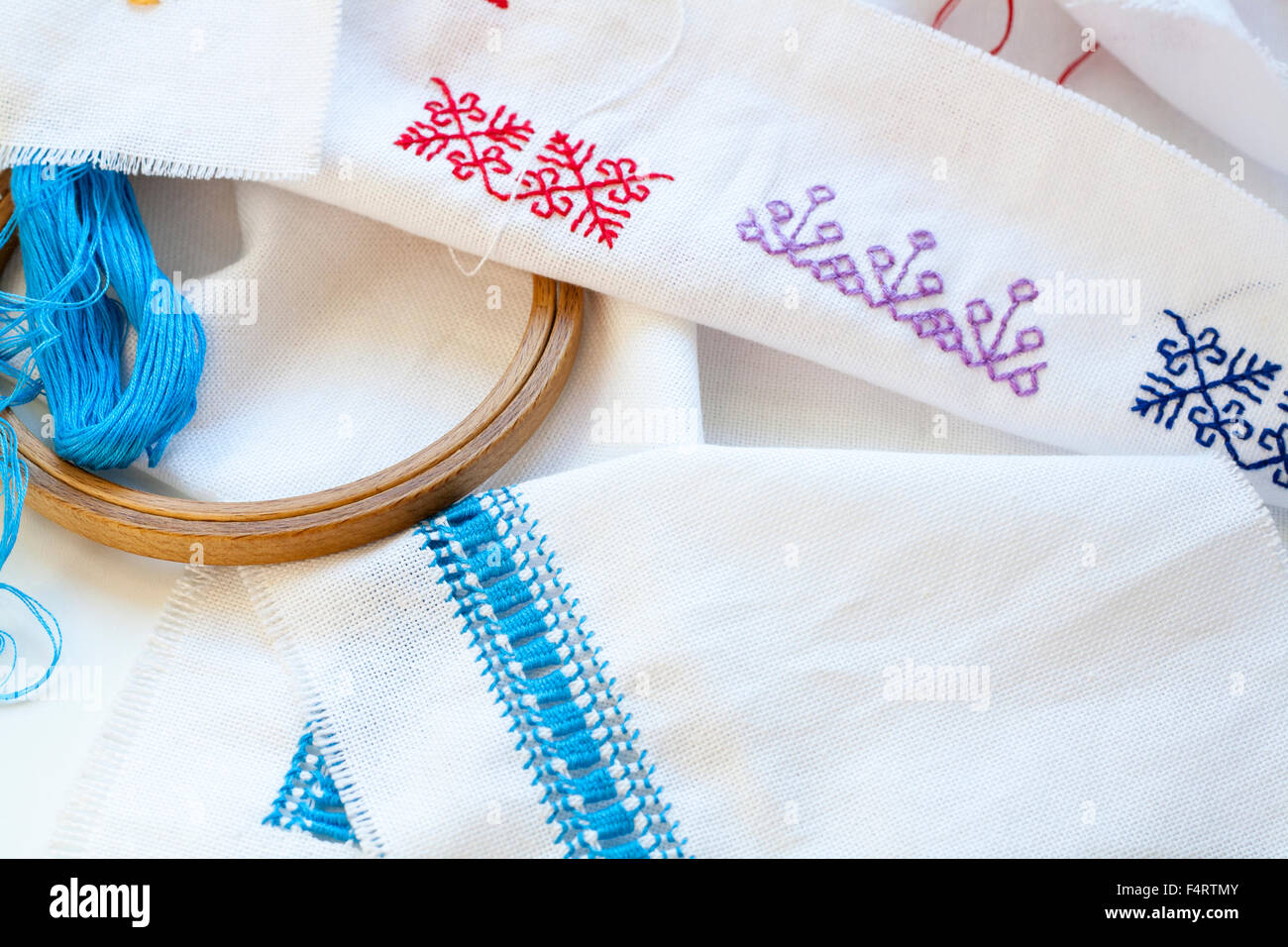 Unfinished embroidery design hi-res stock photography and images - Alamy