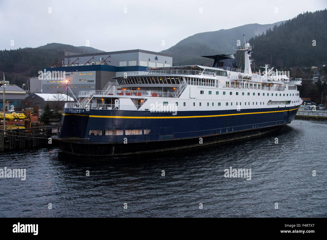 ketchikan, USA, Alaska, state ferry, ferry, Alaska, gray Stock Photo ...