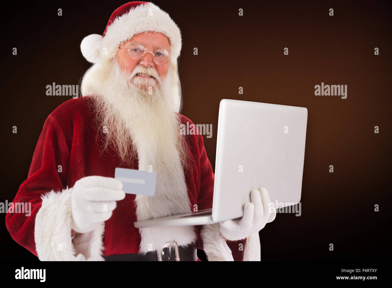 Santa holding credit card hi-res stock photography and images - Alamy