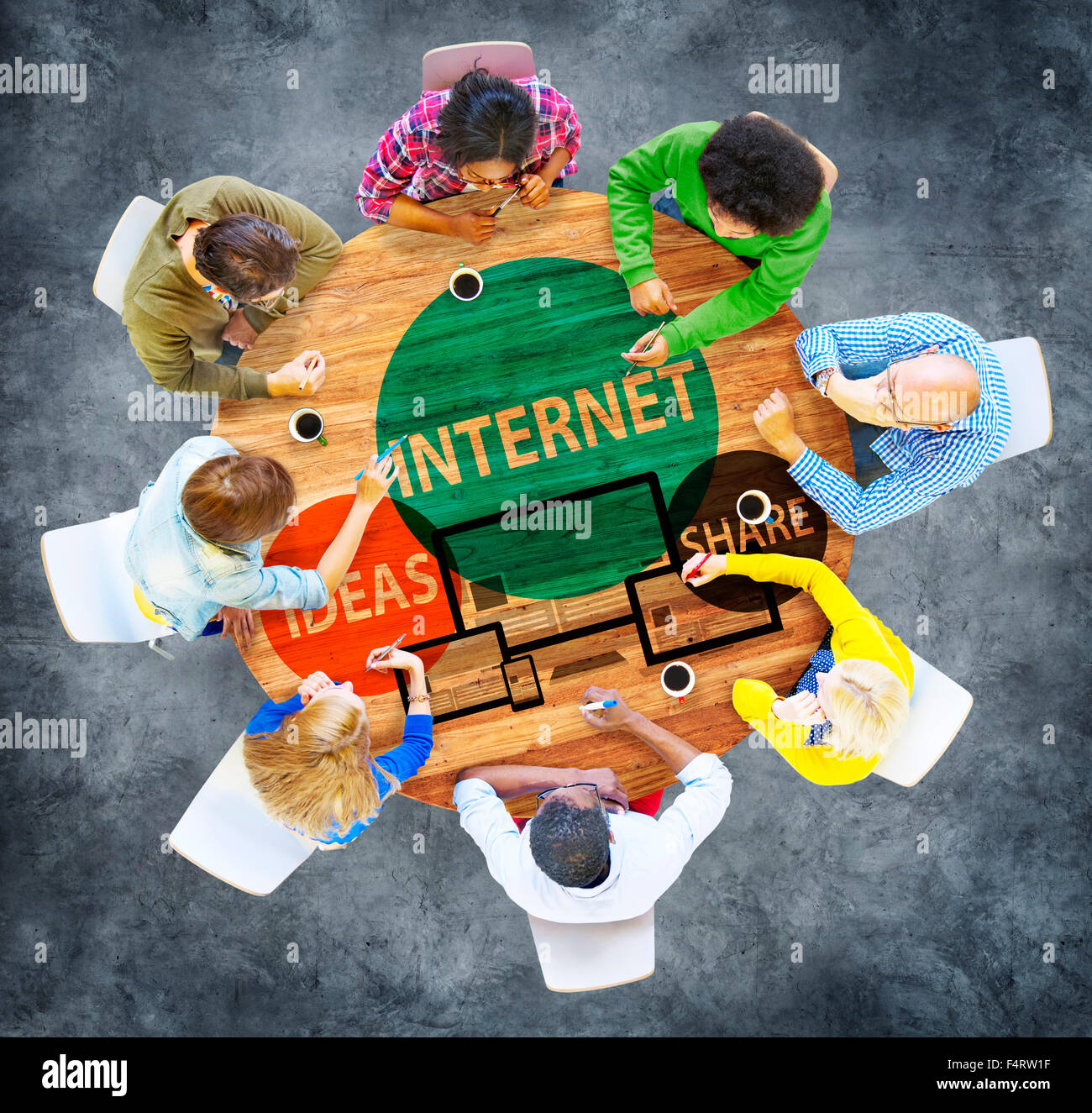 Internet Share Networking Global Communication Concept Stock Photo - Alamy