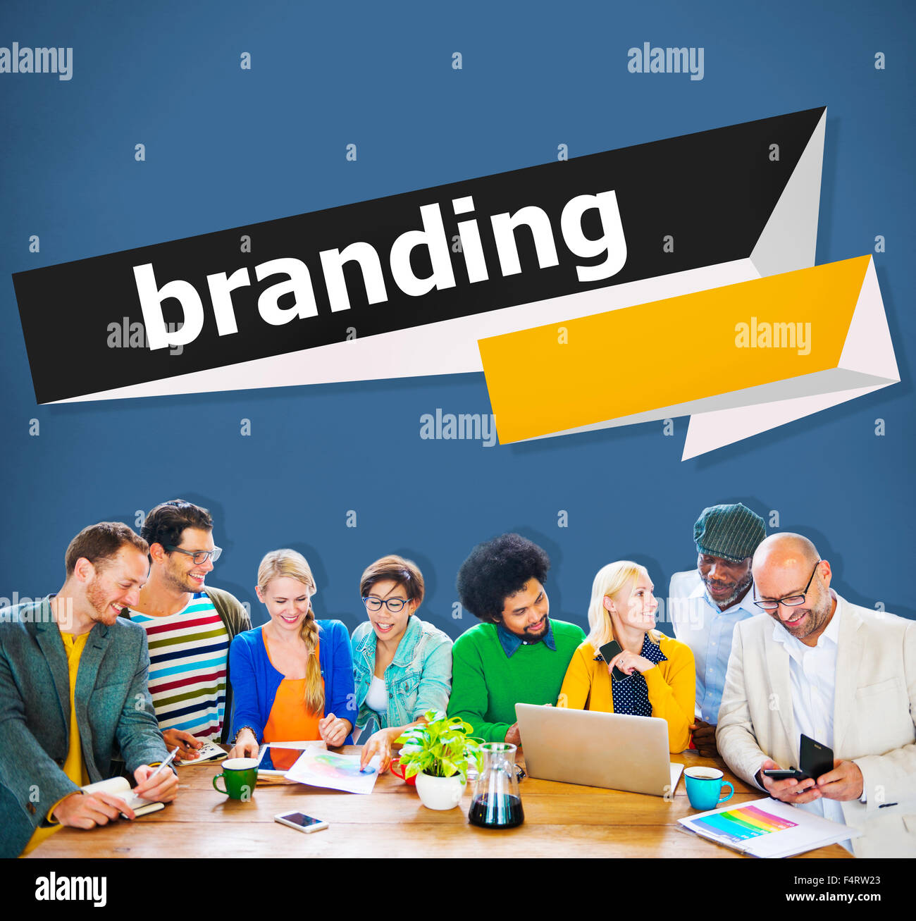 Branding Brand Trademark Identity Advertising Label Concept Stock Photo ...