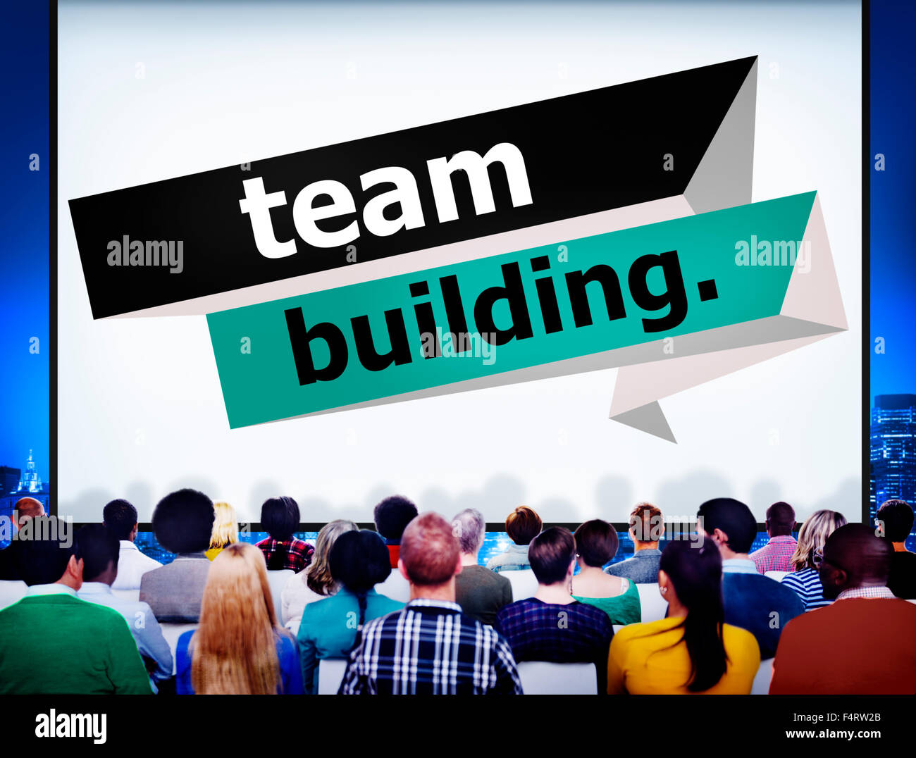 Team Building Cooperate Cooperation Management Concept Stock Photo - Alamy